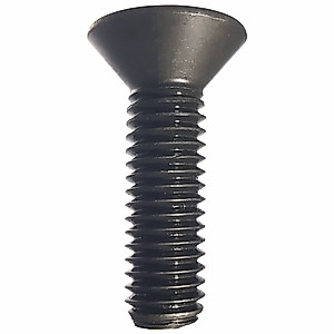 4-40 x 5/16" Flat Head Socket Cap Screws, Allen Socket Drive, Alloy Steel, Full Thread, Black Oxide, Machine Thread, Quantity 100