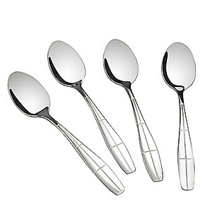 Eagrye Stainless Steel Flatware Dessert Spoons, Set of 12