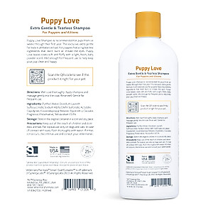 Veterinary Formula Smart Coat Complex Puppy Love Extra Gentle Tearless Shampoo, 17 Fl oz – For Pups Over 6 Weeks – With Fresh Scent, Long-Lasting Clean – Won't Dry Out Delicate Skin