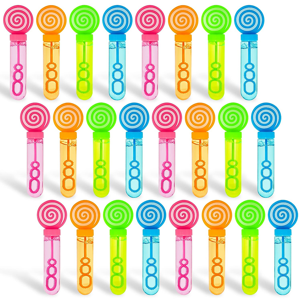 JOYIN 24 Pack Mini Bubble Wands for Themed Birthday, Wedding, Bubble Maker Toys for Kids, Summer Gifts Bubbles Fun Toys