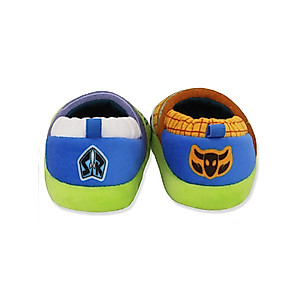 Disney Toy Story Sheriff Woody Buzz Lightyear Little Boys Aline Slippers (Multicolor, 13-1 M US Little Kid)