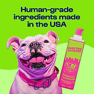 Dirty Dog Beauty Club - Furboost Cleanser for Dogs with Natural Ingredients, Effective Removal of Tear Stains - Gentle Solution with Blueberry Extract, Coconut and Rice Water, 100 ml (3.4 oz)