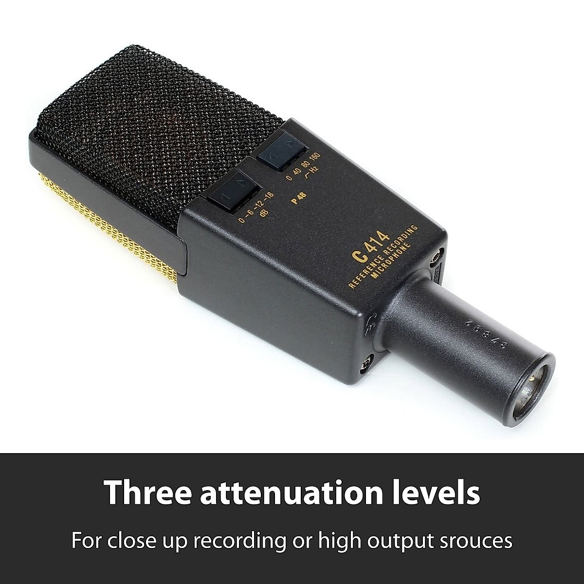 AKG Pro Audio C414 XLII Vocal Condenser Microphone, Multipattern (Renewed)