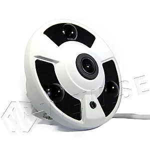 VIEWISE Analog HD 5MP 360 Degree Security Surveillance Camera Fisheye 1.7mm Lens Wide Angle Panoramic Security Indoor Dome Camera 2 in 1 (TVI/AHD) IR 15FT Nightvision DC12V (2592 X 1944)