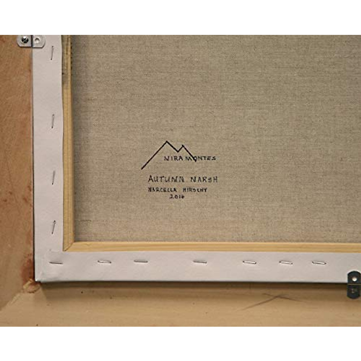 Autumn Marsh by Marcella Hirschy of the Miramontes, Original Acrylic on Linen, 18" x 24"