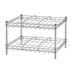 TRINITY BASICS EcoStorage 2-Tier Can Organizer Rack, 2-Pack, Chrome
