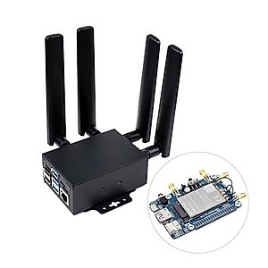 Waveshare RM502Q-AE 5G HAT for Raspberry Pi Quad Supports 5G/4G/3G Antennas LTE-A with Multi Band with Case