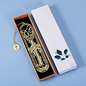 Christmas Gifts for Women Stocking Stuffers for Men Christian Bookmark Religious Bible Metal for Kids Boys and Girls Book Lovers Birthday Gifts for Female Male Friends Church Supplies Bookmark