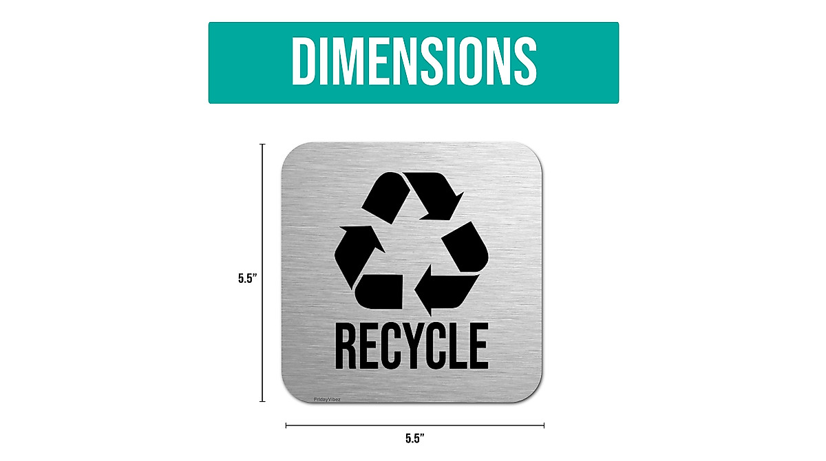 Stylish Recycle and Trash Magnets for Modern Waste Bins