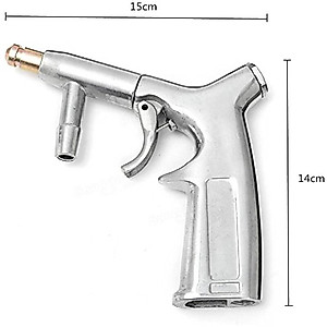 Jewboer Sand Blaster Gun Kit,Sandblaster Gun for Sandblasting Cabinet Machine Abrasive Blaster with Ceramic Nozzle,Siphon Feed