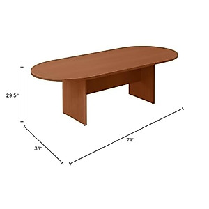 nbf signature series Contemporary Laminate Six Seat Conference Table 6'L Dark Cherry Greenguard Certified Office Furniture with Professional Look and Conference Room Decor