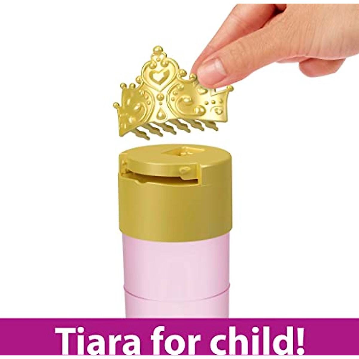 Mattel Disney Princess Small Doll Royal Color Reveal with 6 Surprises Including 1 Character Figure and 4 Accessories (Dolls May Vary)