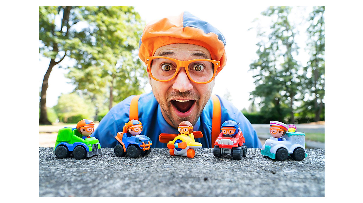 Blippi Mini Vehicles 5 Pack - Educational Toys for Kids