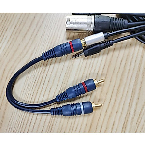 Firefly DJ "Genius Audio Splitter Cable - Mic-Enabled Universal Analog Output for Smartphones, Tablets and laptops