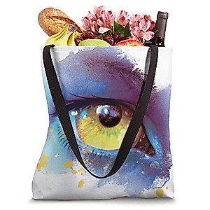 Avatar: The Way of Water Na’vi Golden Eye Watercolor Tote Bag