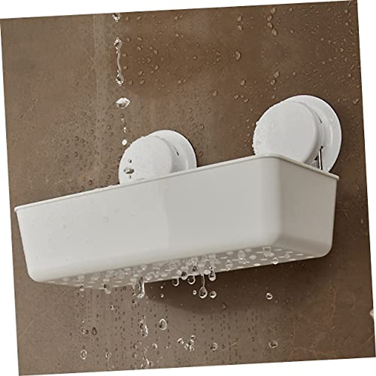 Cabilock Suction Cup Rack Clothes Rack Wall Mount Storage Wall Shelves Toilet Stand Suction Shower Organizer Wall Shower Basket Wall Mounted Shower Decorative Storage Stands Sink Abs