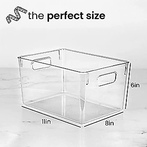 Homeries Pantry Organizer And Storage bins, Clear Cabinet Organizers And Storage for Kitchen, Pantry, Cabinets, Countertops, for Storing Packets, Spices, Sauce, Snacks, Cans, (Fruits Organizer)