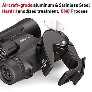 Binocular Tripod Mount Adapter,1/4" 3/8" Screw and ARCA Quick Release Binocular Tripod Mount,Compatiable with Vortex Zeiss Nikon Swarovski Leica Leupold Bushnell binculars