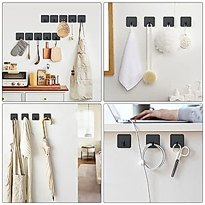 VIS'V 2 Pcs Suction Cup Hooks and 4 Pcs Adhesive Hooks