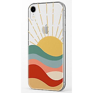 Casely iPhone XR Case | Here Comes The Sun | Cute Colorblock Sunset Case