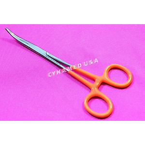 German Stainless Curved Forceps, Hemostat Forceps clamp 6.25" (Cynamed Brand) … …