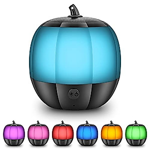 LFS Portable Bluetooth Speakers with Lights Mini Wireless Speaker, 7 Color Lights, 12H Playtime, TWS Pairing, IPX5 Waterproof, Night Light Small Speaker for Home, Outdoor, Christmas