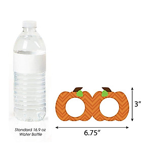 Big Dot of Happiness Pumpkin Patch - Fall Photo Booth Props - Fall Photo Props - Thanksgiving Decorations - Halloween Decorations- Photo Booth Props - Fall Décor - 10 Count