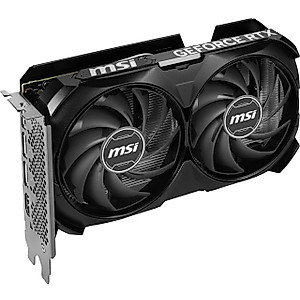 MSI Gaming GeForce RTX 4060 Ti 16GB GDRR6 Extreme Clock: 2625 MHz 128-Bit HDMI/DP Nvlink TORX Fan 4.0 Ada Lovelace Architecture Graphics Card (RTX 4060 Ti Ventus 2X Black 16G OC)