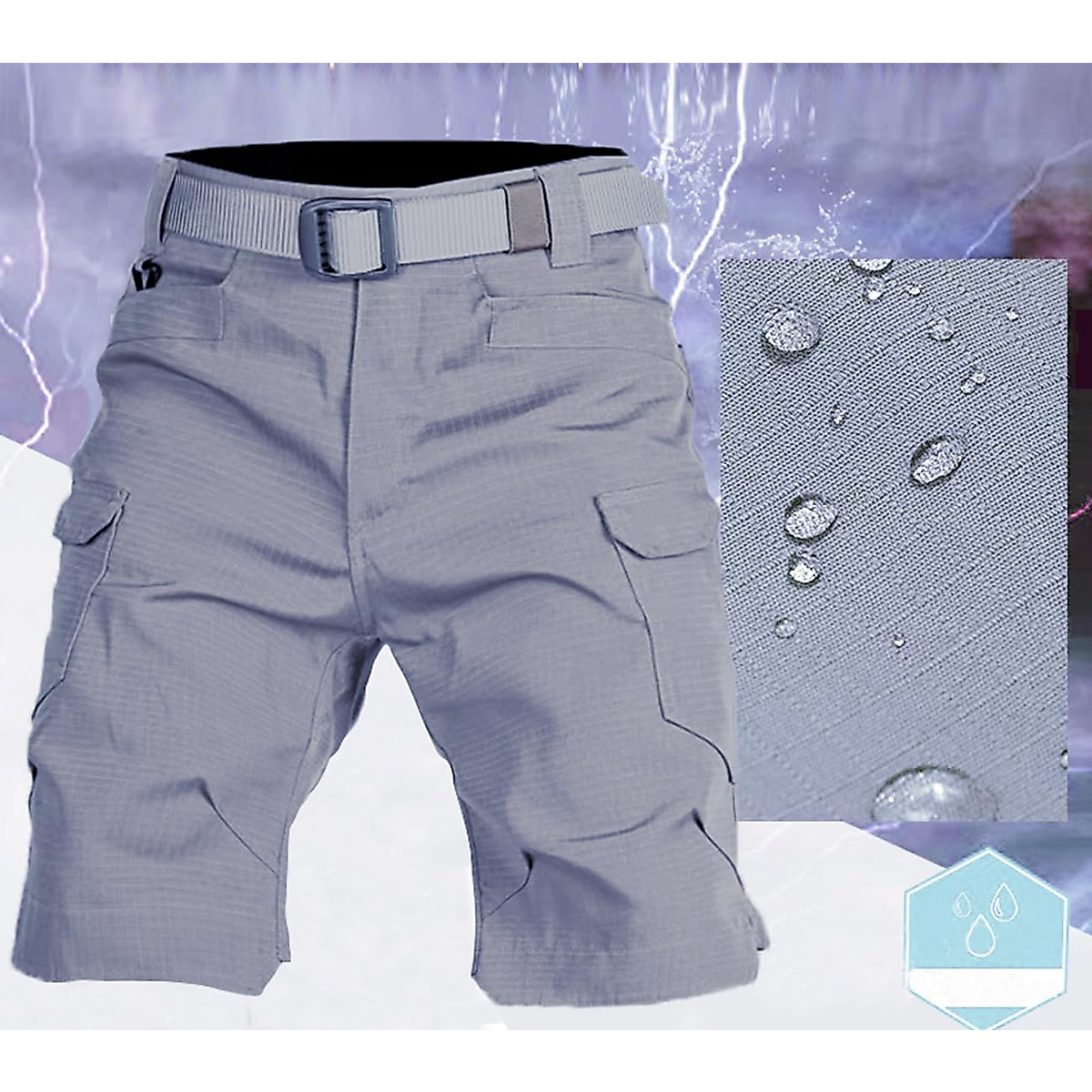 Yameekamulga Tactical Workout Shorts for Men Summer Military BDU Combat Army Casual Hiking Training Travel Hunting