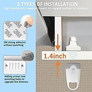 Child Magnetic Cabinet Locks (10 Locks and 2 Keys) -Baby Proofing Cabinet Latch Locks with Lighting Function, Fit Most Cabinets and Drawers
