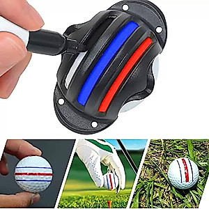 8 Pack Precision Golf Ball Marker, Upgrade Golf Accessories, 4 Golf Ball Marking Stencils and 4 Colors Golf Ball Markers, Golf Ball Line Marker Tool, Golf Ball Alignment and Identification Tool