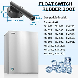 426799-01 Float Switch Connector, Rubber Boot and Hose Replacement for Hoshizaki Ice Maker Machine