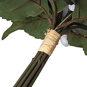 Cream Hydrangea Artificial Flowers 12" Silk Hydrangea Flowers Bouquet Fake Cream Hydrangea Flowers for Wedding Centerpieces DIY Floral Decor Bridal Bouquet - Cream Hydrangea 1 Pack