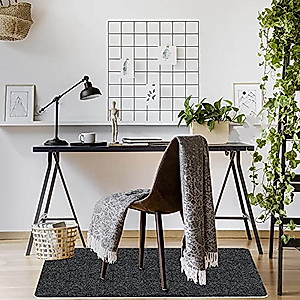 Chair Mat, Chair Rolling Mat, Office Chair Mat for Hardwood Computer Desk Floor Mat Desk Chair Protector, 35 x 47 inches, Upgraded Version Professional Protector Mat (Grey)