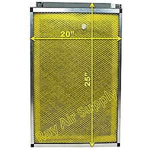 RAYAIR SUPPLY 20x25 MicroPower Guard Air Cleaner Replacement Filter Pads (6 Pack) Yellow