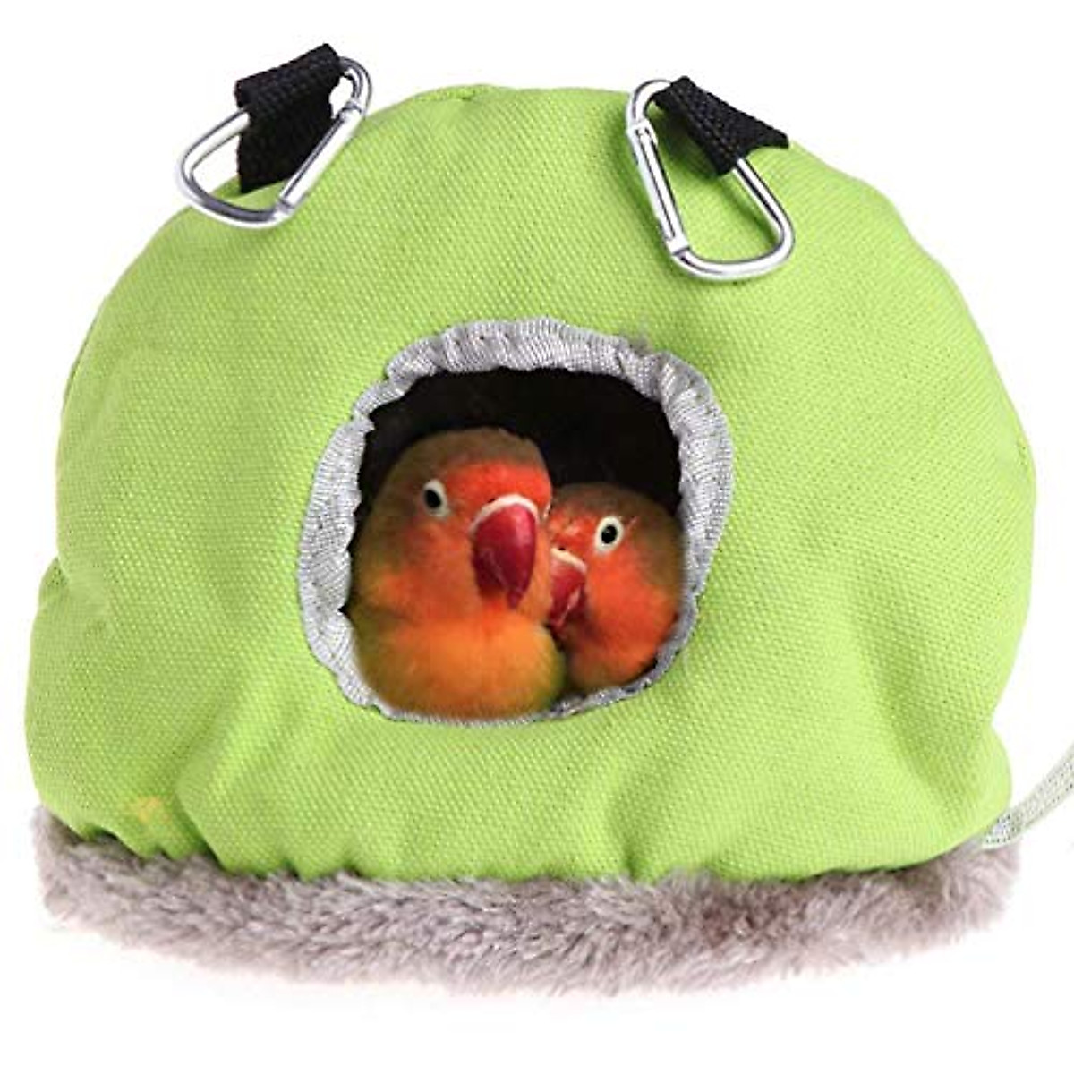 POPETPOP Cotton Winter Parrot Nest Warm Bird Hammock Hamster Hammock Small Pet Sleeping Bag Winetr Parrot Cave Pet House for Squirrel Hedgehog Budgies 11 x 10 x 5cm
