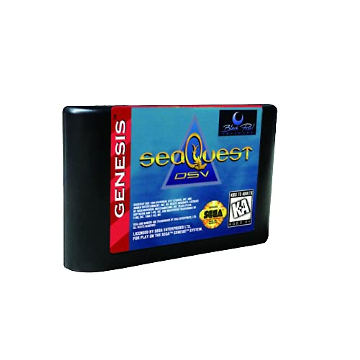 Royal Retro SeaQuest DSV - USA Label Flashkit MD Electroless Gold PCB Card for Sega Genesis Megadrive Video Game Console (Region-Free)