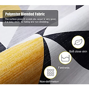 Gray & Blue Entry Carpet Runner Rugs for Hallway, 5 6 7 8 9 10 11 12 13 14 15 18 20ft Long, 2 2.6 3 4ft Wide, Washable Thin Floor Mat (0.6x3.4m/2x11ft)