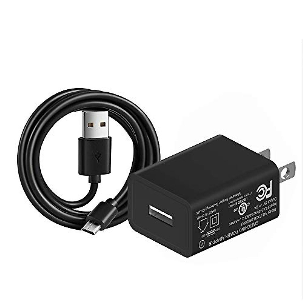 TPLTECH Wall Fast Charger with 5Ft Micro USB Cable Compatible with Kyocera E6560,DuraForce Pro, DuraXE E4710,E4255 PTT, DuraXV LTE, DuraXTP, DuraXT, DuraXA, DuraTR Phone USB Adapter with 5FT Cord