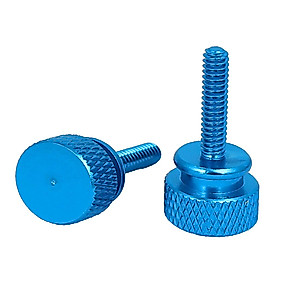 New Lon0167 Computer PC Featured Case Round Head reliable efficacy Knurled Thumb Screws Sky Blue 6#-32 10pcs(id:85a 6a 90 7a5)