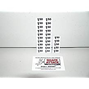(25) SNACK VENDING MACHINE $1.50 / $1.55 PRICE LABELS!