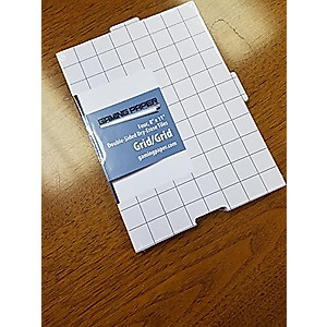 4 Pack Gaming Paper Wet/Dry Erase Tiles 1" Grid