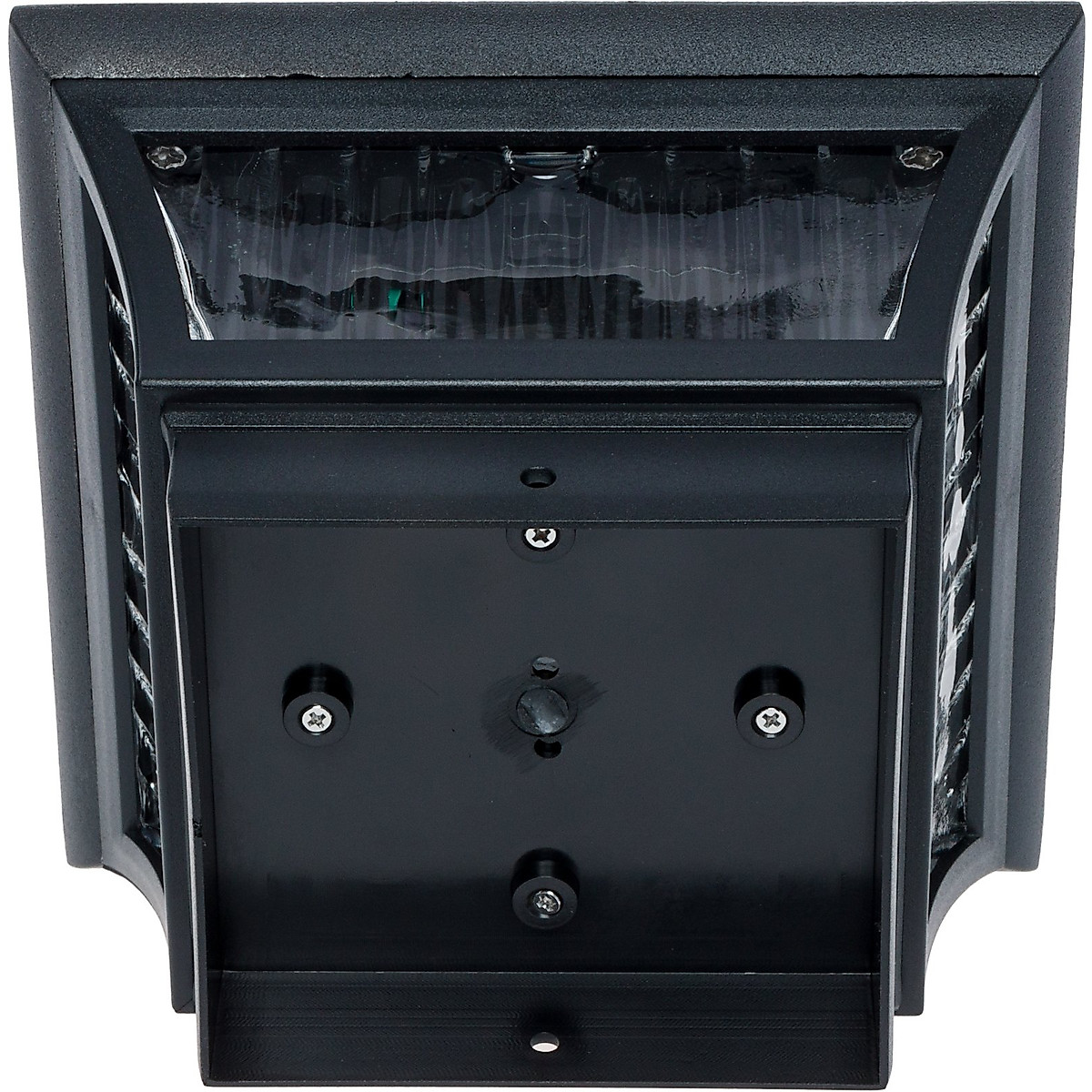 GreenLighting - Solar Post Lights - Solar Lights Outdoor Garden - Solar Fence Post Lights - Solar LED Post Cap Light for 4X4 Wood, 5X5 PVC - (Sleek, 4 Pack, Black Aluminum)