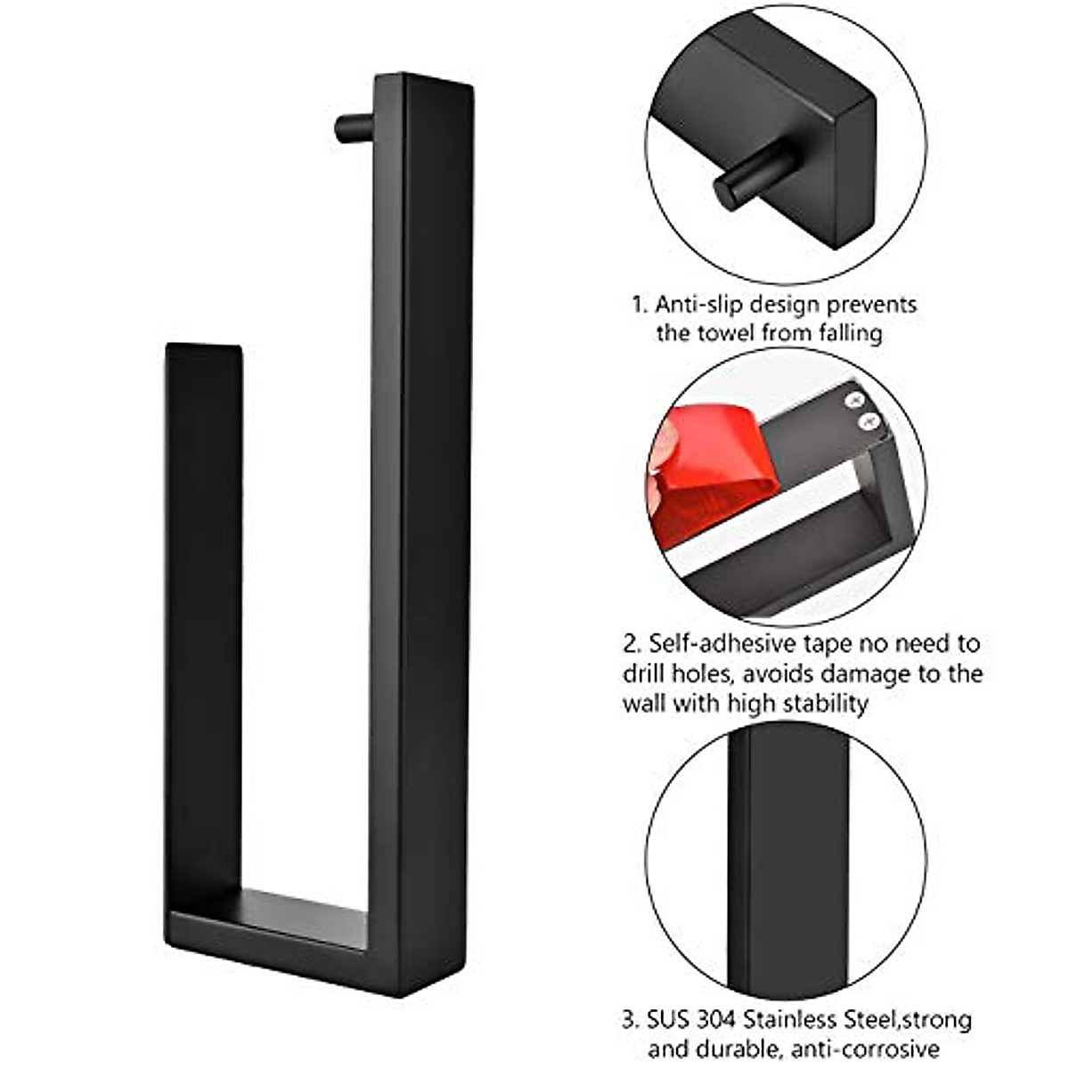 304 Stainless Steel Hand Towel Rings, Towel Rails Bathroom Accessories