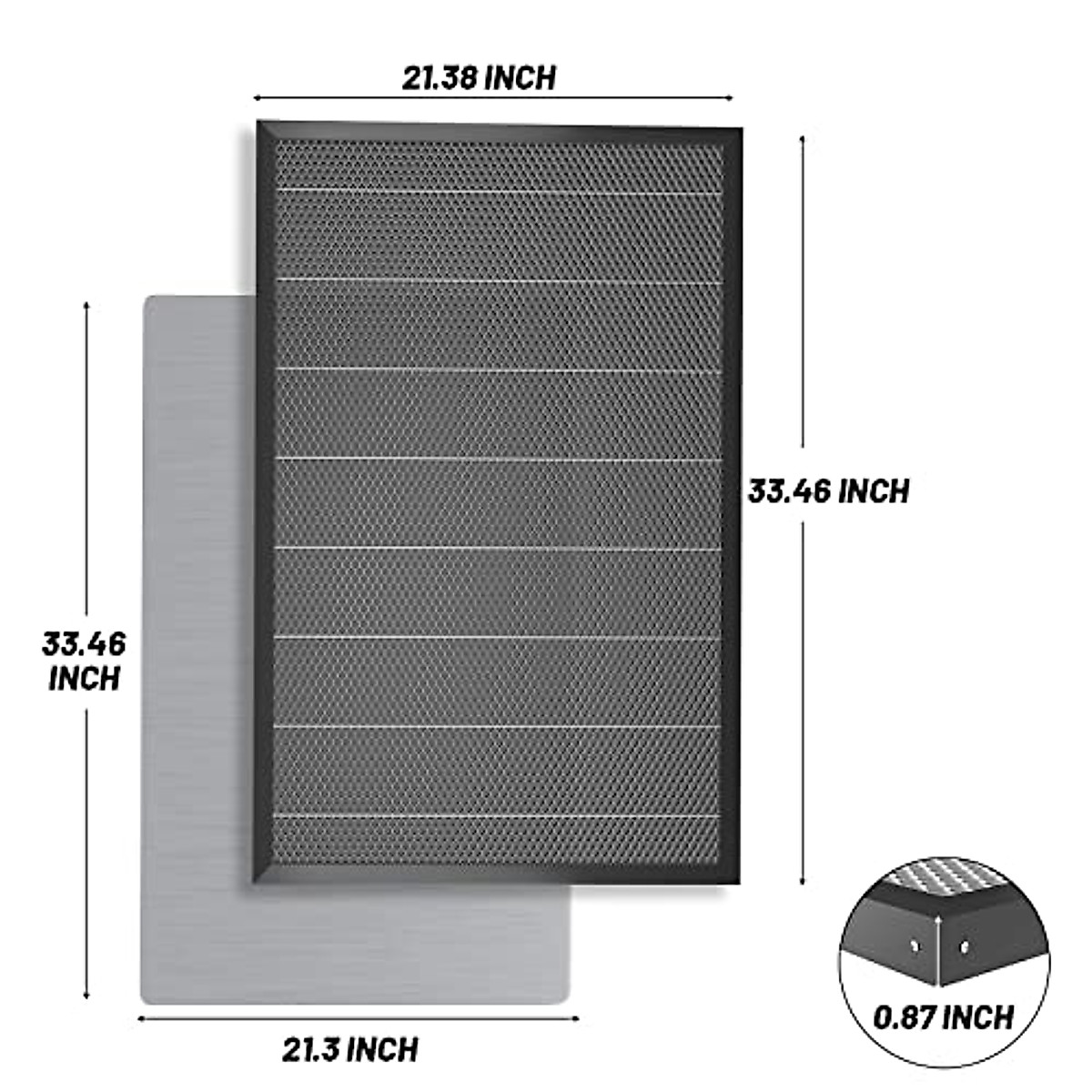 NEJE Honeycomb Working Table,540x850 mm(21.3"x33.46"),Engraver and Cutting Tool Suitable Master 2S, 3 Pro,Plus & Max Engraving Machine/CNC Machine