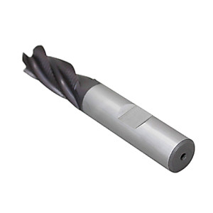 Accusize Industrial Tools Stadard Tooth M42 8% Cobalt Tialn Roughing End Mill, 1/2'' by 1/2'' by 1-1/4'' Flt Length, 1102-0012