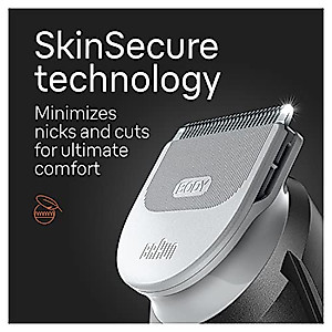 Braun Body Groomer Series 5 5360, Body Groomer for Men, for Chest, Armpits, Groin, SkinSecure Technology for Gentle Use and Clean Shave Attachment, Waterproof, Cordless with 100-min Run Time