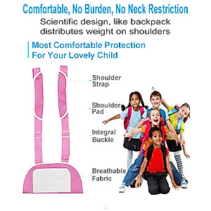 DouHeal Medical Kids Arm Sling, Breathable, Soft & Comfort, Adjustable, Toddler Children Pediatric Rotator Cuff, Elbow Support for Broken, Fractured Arm & Shoulder Injury, Immobilizer Band (Pink)