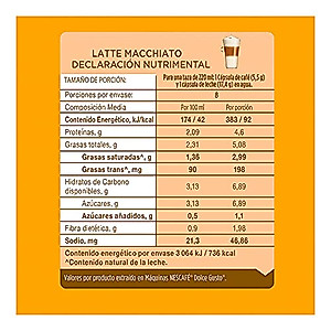 Nescafe Dolce Gusto Coffee Pods, Latte Macchiato, 16 capsules, Pack of 3