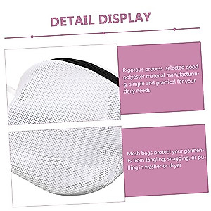 Unomor 2pcs Laundry Bag Wash Bag Mesh Wash Bag Travel Shoe Bags Shoes Washing Bag Sock Sneakers Sneaker Washing Bag Shoes Wash Pouch Sneaker Wash Pouches Stand White